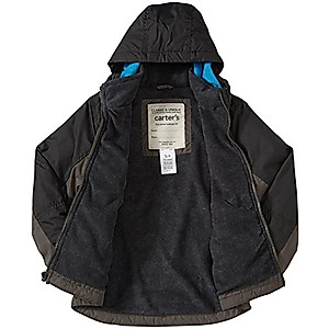 Carter's Toddler Little Boys' Fleece Jacket - Kids' Winter Outerwear - Grey 4T