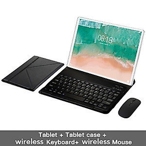 2 in 1 Tablet 10.1 Inch with Keyboard, 64GB 128GB ROM, Dual 4G Cellular, 18MP Camera, Octa Core Processor (US Plug)