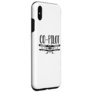 iPhone XS Max Vintage Airplane Flying Pilot Aircraft Co-Pilot Aviation-the Case