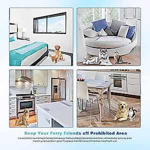 SEERWAY Scat Pet Shock Mat Indoor, Safe Shock Training Pads for Dogs and Cats, Electric Repellent Training Mat Keeps Pets Off,Various Size and Shape, 3 Training Modes, Battery Operated (60"x12")