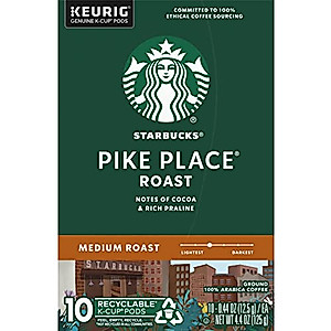 Starbucks Pike Place Roast Medium Keurig K-Cups - 0.44 oz - 10 ct - 2 pk