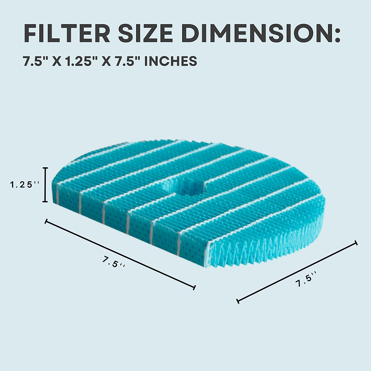 Nispira Premium Humidification Replacement Filter Compatible with Sharp Air Purifier Humidifier KC-850U KC-860U. Compared to Part FZ-C100MFU, 2 Filters