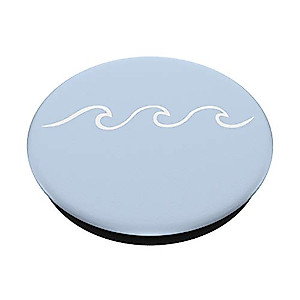 Aesthetically pleasing beach Japanese wave minimalist surf PopSockets Swappable PopGrip