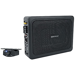 Rockville RW68CA 400w 6x8 Slim Under-Seat Powered Car/Truck Subwoofer+Amp Kit