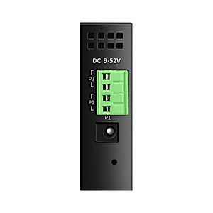 5-Port Hardened Industrial DIN-Rail Switch Network Switch (-40 to 70 ºC),5 x 100Mbps Ports,1Gbps Switching Capacity,DIN-Rail Included, Lifetime Protection