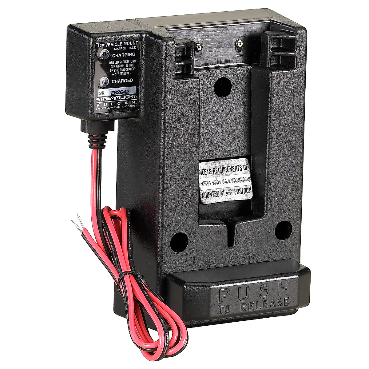 Streamlight 44132 Direct Wire 12V DC Mounting Rack (Vulcan Series) Black