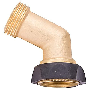 Rocky Mountain Goods Hose Gooseneck - Solid Brass Hose Kink Preventer - Perfect angle to prevent hose kinking - Leakproof - Allows full flow and pressure