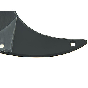 KAISH 11 Hole ST/Strat Style One Humbucker Guitar Pickguard Scratch Plate for Delonge Stratocaster/Strat Matte Black 1 Ply