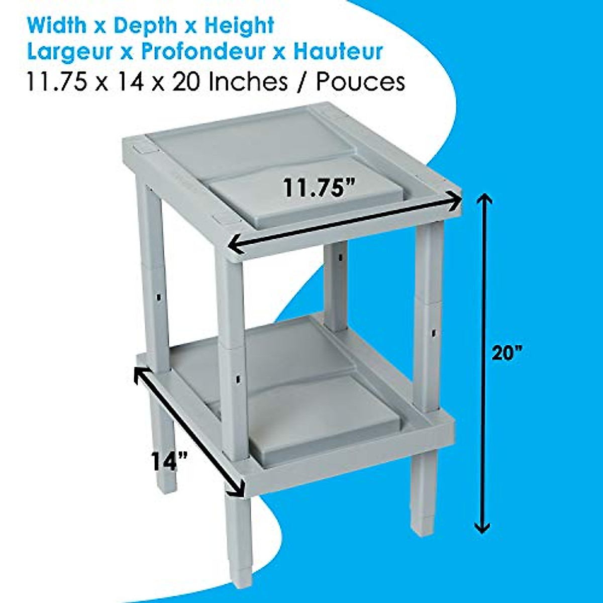 RAKABOT Water and Sand Collecting and Draining Shoe and Boot Rack, Unique Locker Shelf Solution and Locker Organizer