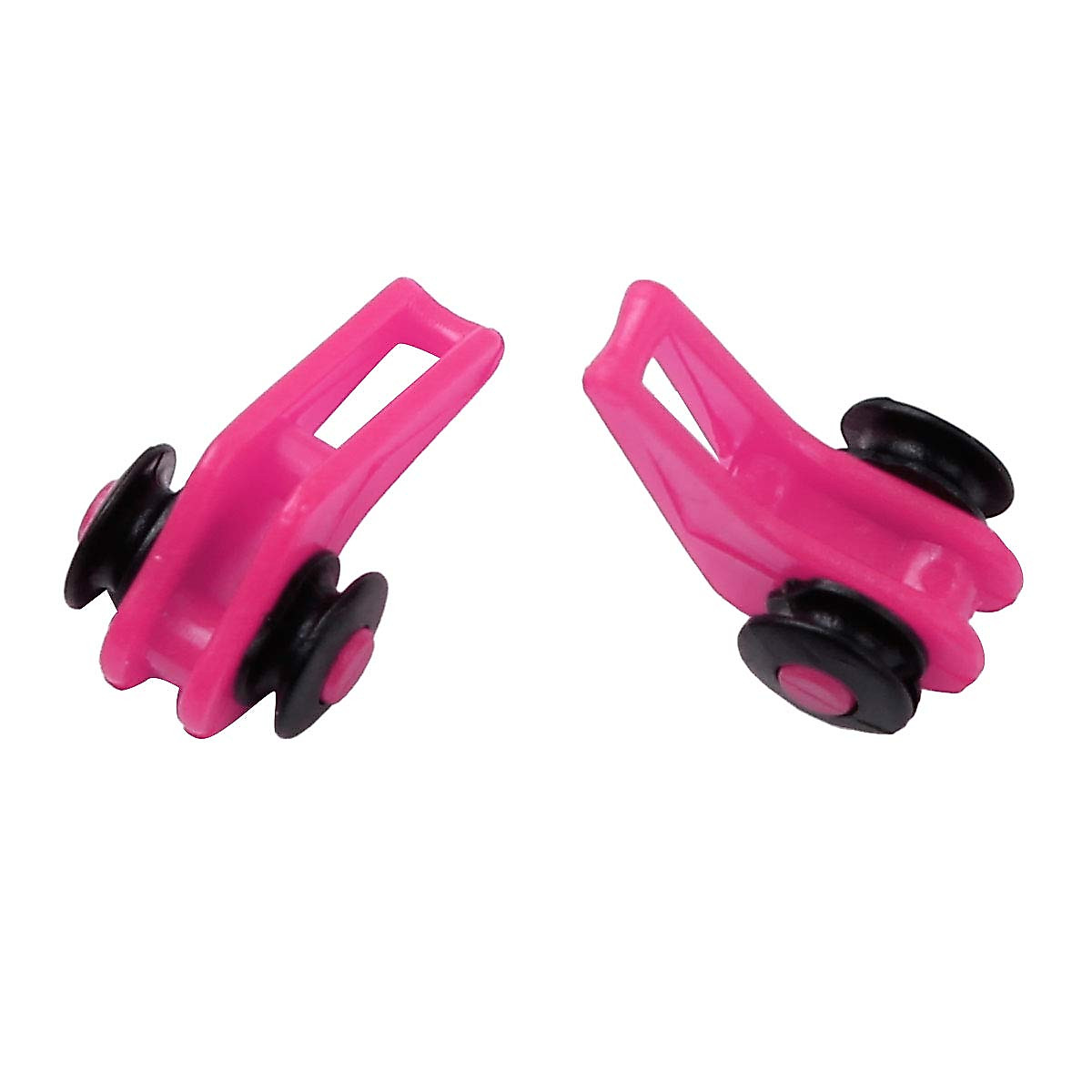 dPois 10 Sets Fishing Rod Hooks Keeper with 2 Size Rubber Rings Fishing Lure Bait Bait Holder Clip for Fishing Pole Fishing Tackle Gear Accessories Pink One Size