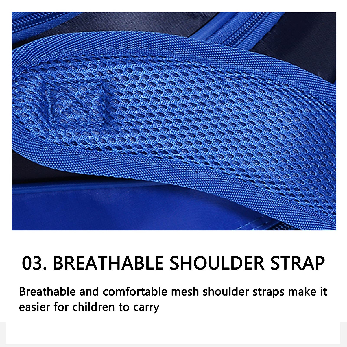 Reorzon Kids Toddler School Backpack 3D Comic Student Schoolbag Waterproof Lightweight Elementary Bookbags for Boys Girls (Blue, 30cm*18cm*42cm)