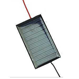 AMX3d AMX Solar 5V 30mA 53X30mm Micro Mini Power Solar Cells for Solar Panels with Wires- DIY Projects - Toys - Solar Charge 3.6v 4 Pcs