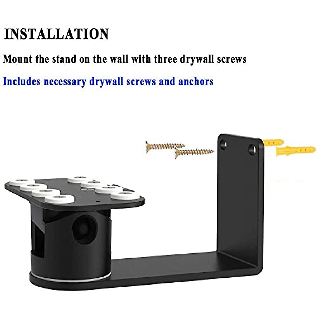 Echo Show Wall Mount Stand Echo Show 8 (2nd Gen, 2021 Release and 1st Gen, 2019 Release) Aluminum Swivel Stand, Stand for Amazon Echo Show 8 & Echo Show 5 Black