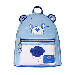 Care Bears Grumpy Bear Flocked Mini-Backpack - Entertainment Earth Exclusive