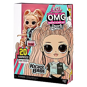 L.O.L. Surprise! LOL Surprise OMG Sports Fashion Doll Kicks Babe with 20 Surprises – Great Gift for Kids Ages 4+