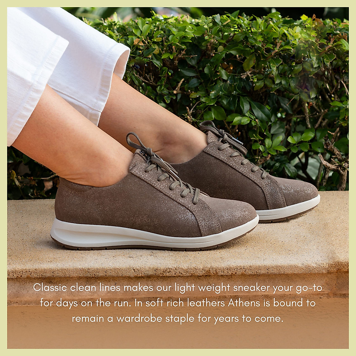 Revere Shoes Athens Lace Up Sneaker - Women's Comfort Walking Shoes with Orthotic Arch Support. Relief from Foot and Heel Pain- Rusty Metallic 9 Wide