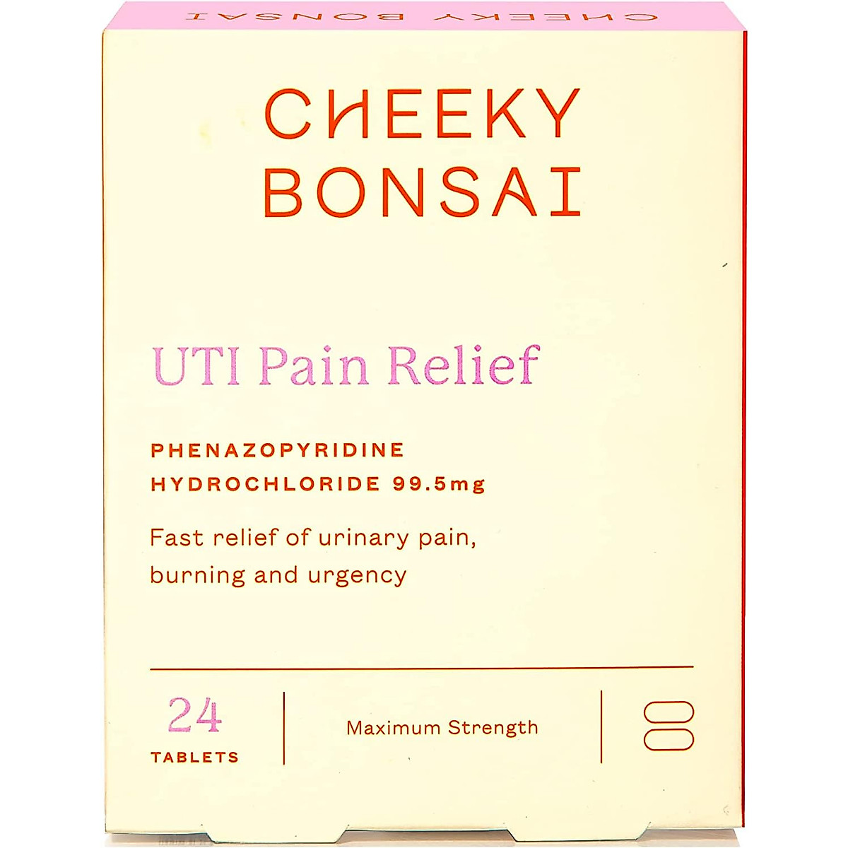 Cheeky Bonsai, UTI Care Kit Bundle - Complete UTI Care Kit Contains: Cheeky Bonsai Bye Bye UTI Drink Mix, Cheeky Bonsai UTI Test Strips, and Cheeky Bonsai UTI Pain Relief