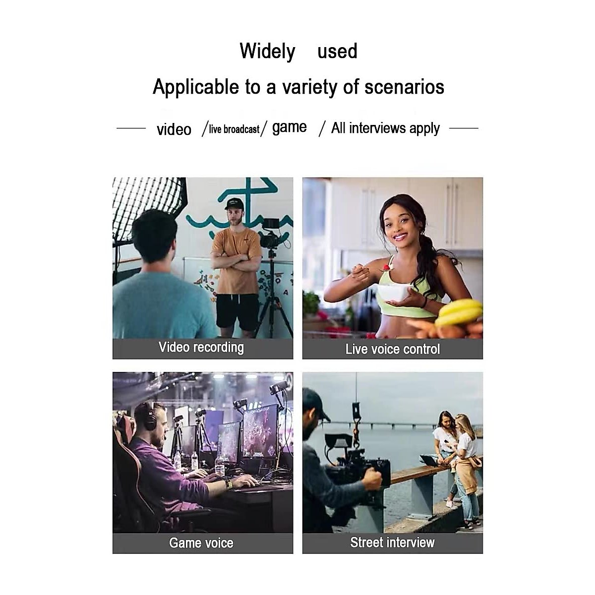 PewAs for USB Professional Lavalier Microphone for PC, Computer, Mac, Laptop, YouTube, Skype, Recording, Podcasting, Gaming Lavalier Microphone 【9.8ft】