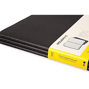 Moleskine QP331 Notebook, Cahier Journal, Horizontal Rule, XXL, Black