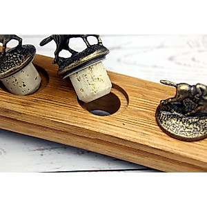 Barrel-Art bourbon cork stopper display/bourbon stopper holder/Fits Blanton's Stoppers (Natural)