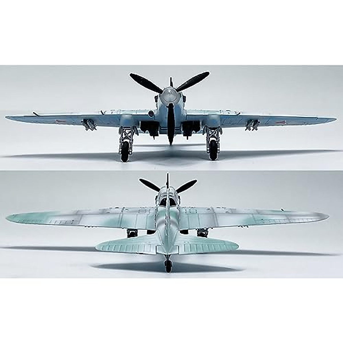 Ilyushin IL-2M3 Sturmovik Aircraft White Camouflage Hello to The Envoys of The Tuvan People Soviet Air Force 1/72 Diecast Model Airplane by Legion LEG-14629LC