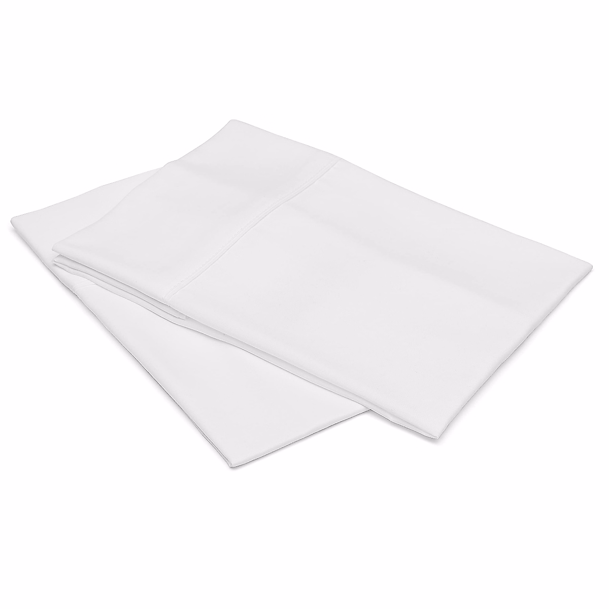 Amazon Basics Standard Pillow Cases Set of 2 - Lightweight, Super Soft Easy Care Microfiber, Bright White, 30" L x 20" W, Pillows Not Included