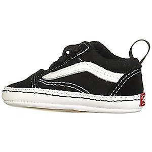 Vans Old Skool Crib (Infant/Toddler) Black/True White 4 Toddler M
