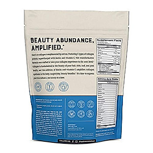 Beyond Collagen Multi Collagen Powder for Women w/ Types I, II, III, V & X - Keto Friendly, Hydrolyzed Collagen Peptides Powder Blend w/ Biotin & Vitamin C - Live Conscious - 41 Servings