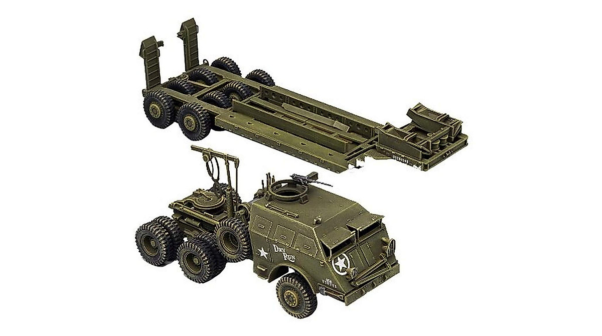 Academy US Tank Transporter Dragon Wagon Model Kit | WWII 1/72 Scale
