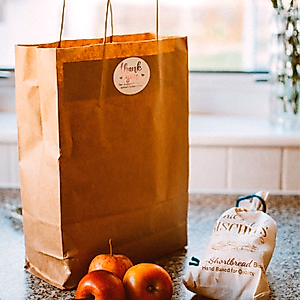 AIEX 1.5 Inch Thank You Sticker Foil Thank You for Supporting My Small Business Labels for Sealing, Decoration(1 Roll, 500 Stickers)