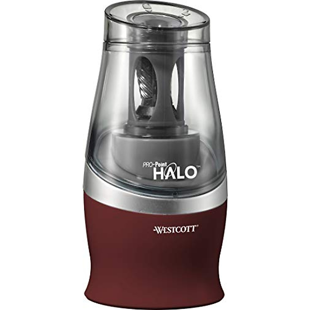Westcott PRO-Point CarboTitanium Halo Electric Pencil Sharpener (Red)