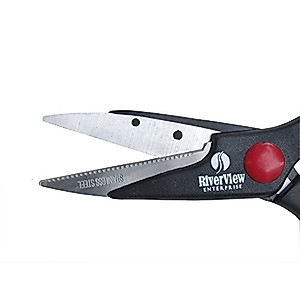 Very Sharp Multi Purpose Scissors - Reinforced Blade Shears, Left and Right Handed for kitchen sewing garden