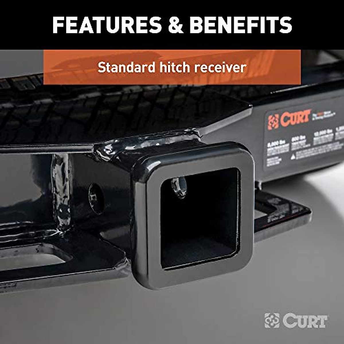 CURT 13136 Class 3 Trailer Hitch, 2-Inch Receiver, Fits Select Audi Q5, Porsche Macan