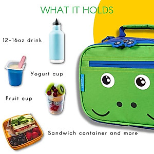 TWISE SIDE-KICK LUNCH BAG FOR SCHOOL OR TRAVEL (DINO)