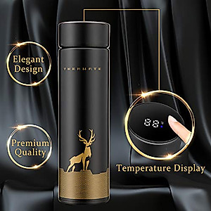 THERMATE Smart Flask Vacuum insulated bottle Coffe Tea Thermos Stainless steel Mug with temperature display