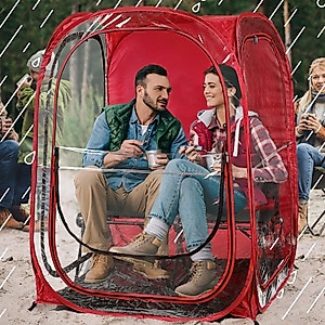 WeatherPod – The Original XXL 1-2 Person Pod – Pop-Up Weather Pod, Protection from Cold, Wind and Rain - Black