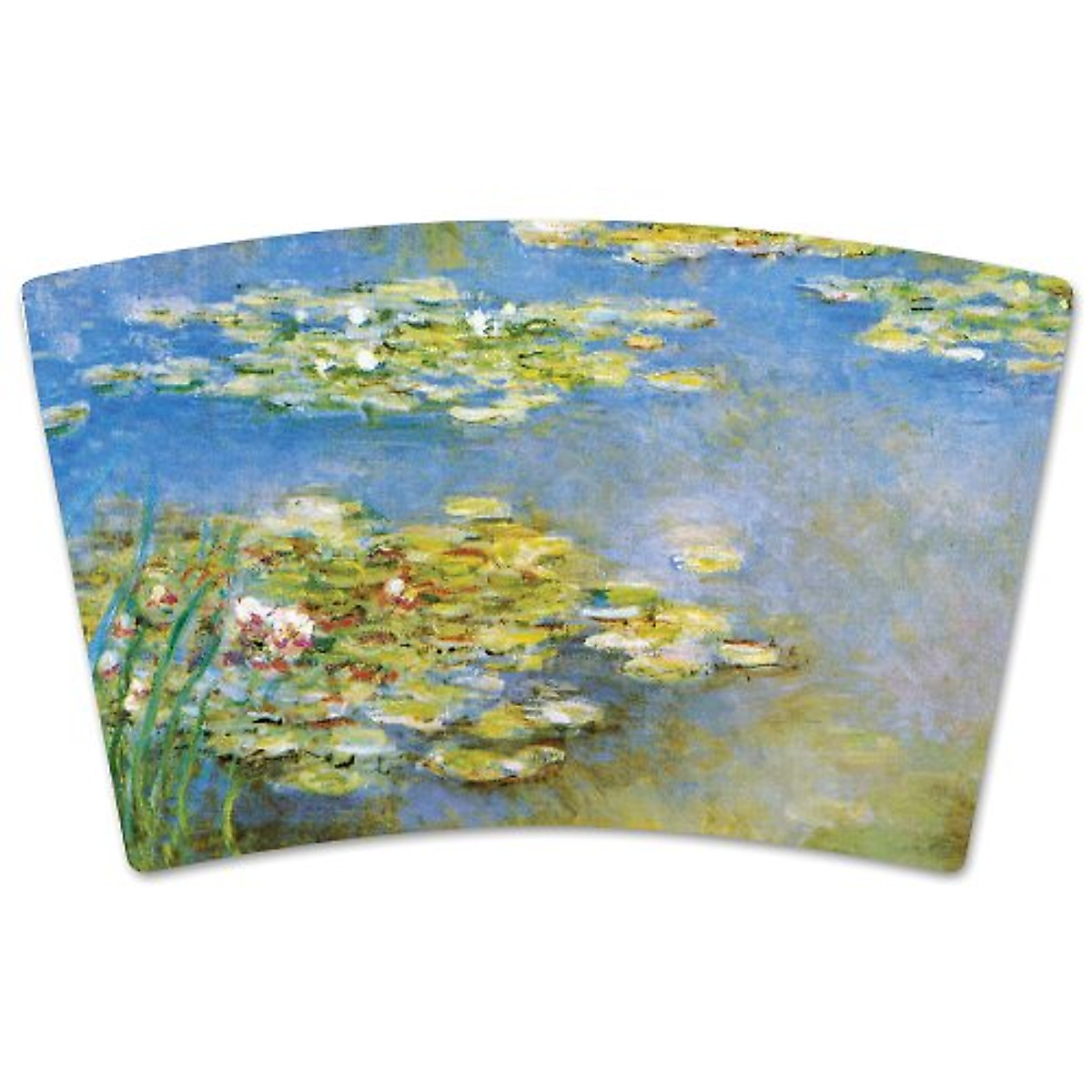 Mugzie Monet Water Lilies Travel Mug with Insulated Wetsuit Cover, 16 oz, Black