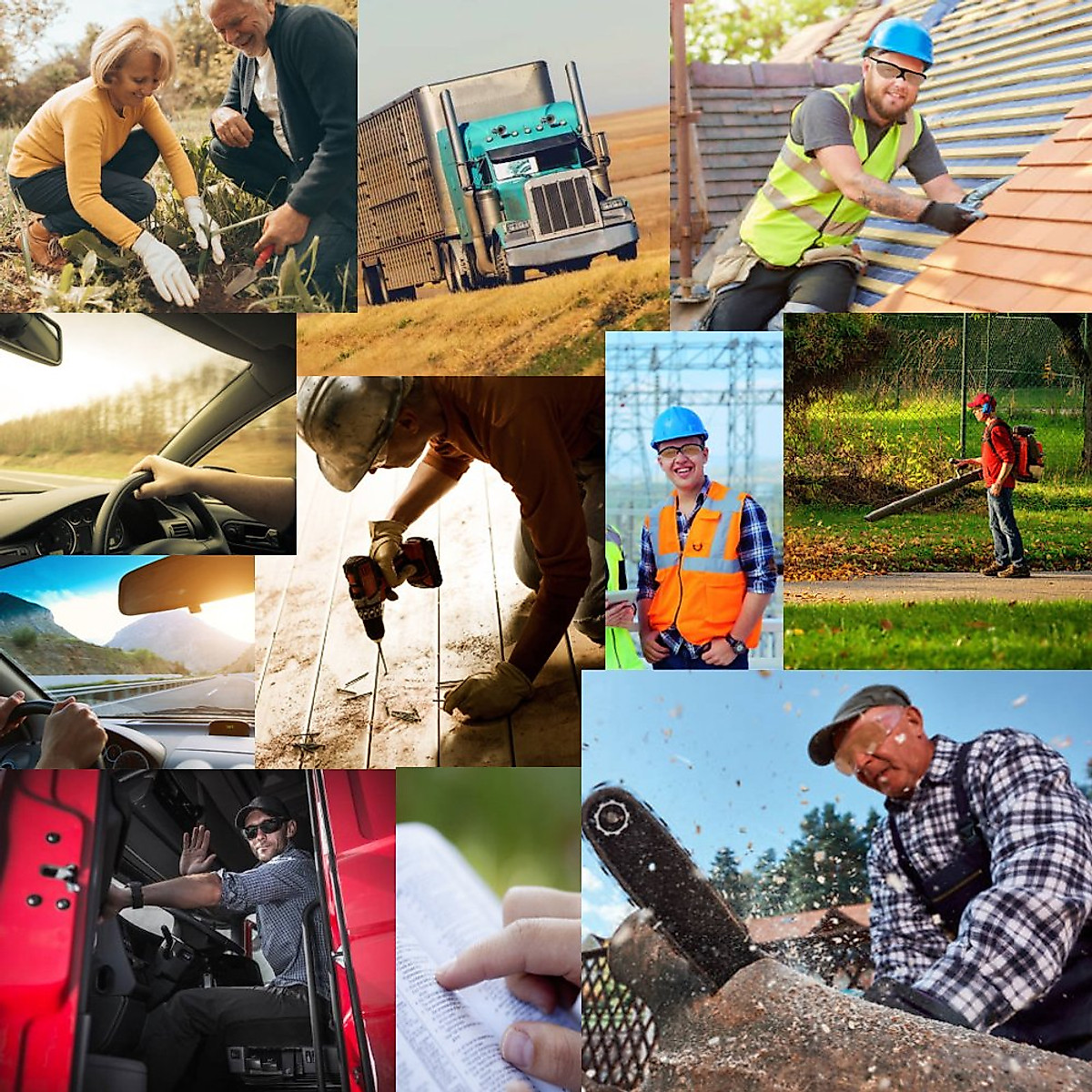 Wise Eyewear 2 Pairs Bifocal Safety Driving Sunglasses with Reading Corner - Rubber Grip Arms (Diopter +2.50)