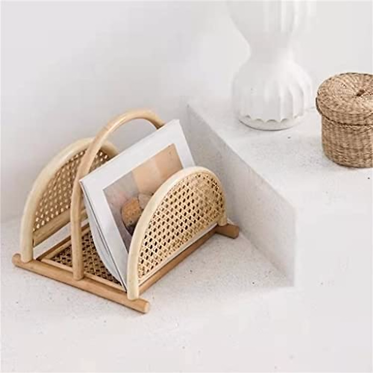 EYHLKM Nordic Magazine Rack Desktop Book Newspaper Storage Shelf Creative Display Racks Decoration