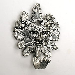 Greenman Wall Mounted Hook Hangs Clothes, Keys, Bathrobes,Tools, and More (Silver)