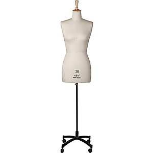 Female Mannequin Body, Sewing Mannequin Torso Female Mannequins Adjustable Sewing Mannequin with Wheels, Adult Female Dress Form Manikin Body for Pinning, Home/Studios Half Women Torso Tailor Model (