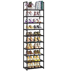 OYREL Shoe Rack, Sturdy Metal Shoe Rack Organizer,Narrow Shoe Rack,Shoe Racks for Closets,Shoes Rack,Shoe Stand,Shoe Shelf