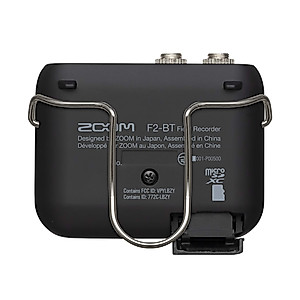 Zoom F2-BT Lavalier Recorder with Bluetooth, 32-Bit Float Recording, Audio for Video, Wireless Timecode Synchronization, Records to SD, and Battery Powered with Included Lavalier Microphone