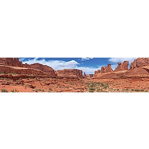 Carolina Custom Cages Reptile Habitat Background; Arches' Park Avenue, for 48Lx24Wx24H Terrarium, 3-Sided Wraparound