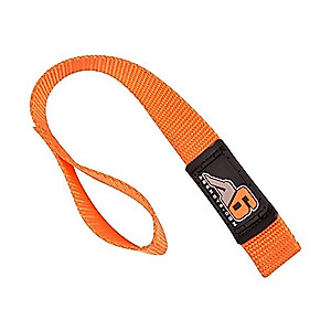Agency 6™ Winch Hook Pull Strap - Orange - 1 INCH Wide - Heavy Duty - Made in The U.S.A