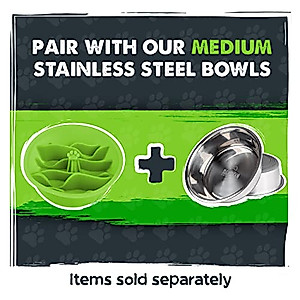 Mighty Paw Slow Feeder Dog Bowls | Dog Slow Feeder Bowl, Dog Food Bowl, Dog Bowl Slow Feeder, Slow Feeder Dog Bowl Large Breed and Small Dogs, Puppy Food Bowl, Dog Food Bowls Slow Feeder, Dog Puzzle