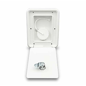 Thetford RV Camper Gravity Water Inlet Fill Hatch for 1 1/4 inch or 1 3/8 inch Connections Polar White PN 94249
