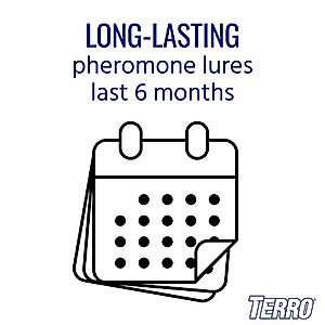 TERRO T2950 Closet & Pantry Moth Trap Killer Plus Alert -Attract, Trap, and Kill Clothes, Grain, Flour, Meal, and Seed Moths