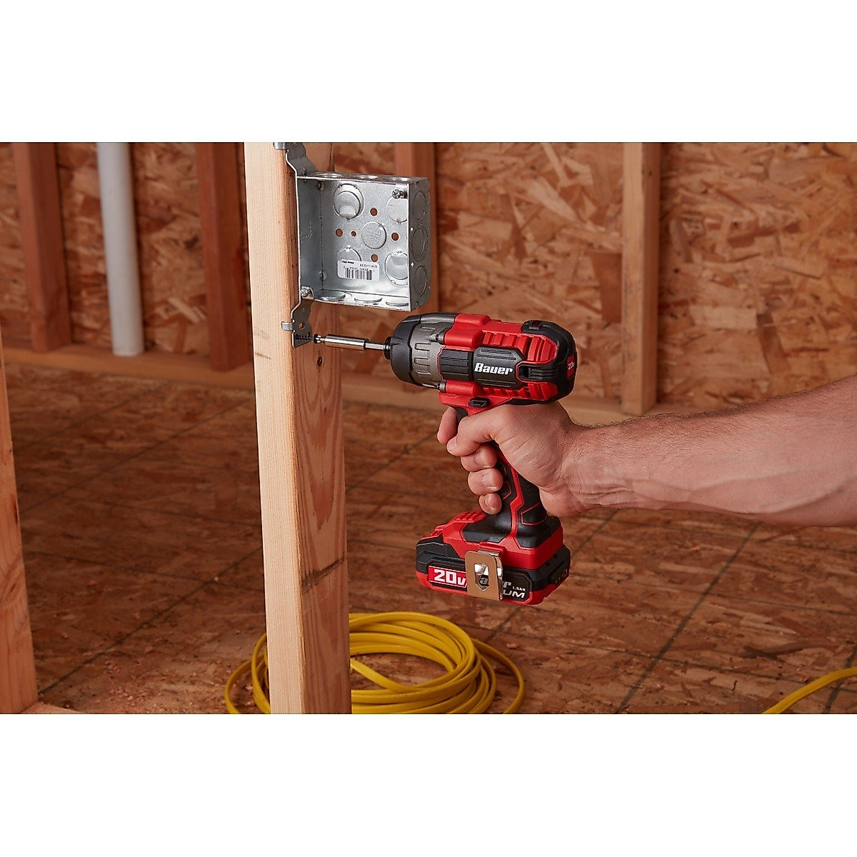 Bauer 20V Hypermax Lithium 1/4 in. Hex Compact Impact Driver Kit