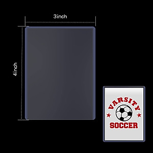 120 Pack 3x4 Inch Hard Plastic Card Sleeves, Card Protectors Hard Plastic for Baseball Card Protectors, Hard Card Sleeves for Game Card, Trading Card, Sports Card